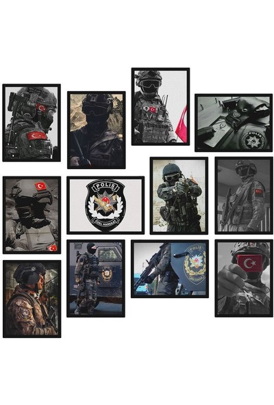 Hero Tasarım Polis Özel Harekat 12 Parça Mdf TABLOZLLTB283 Hero Tasarım Polis Özel Harekat 12 Parça Mdf TABLOZLLTB283
