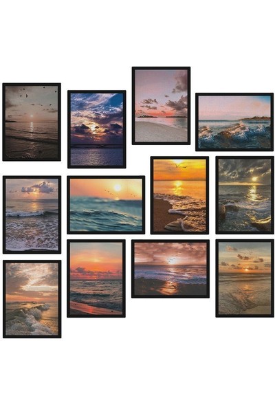 Hero Tasarım Manzara 12 Parça Mdf TABLOTGTB1288 Hero Tasarım Manzara 12 Parça Mdf TABLOTGTB1288