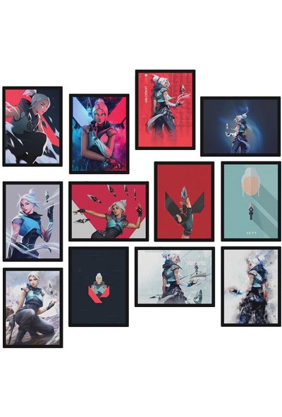 Hero Tasarım Jett Valorant 12 Parça Mdf TABLOZLLTB206 Hero Tasarım Jett Valorant 12 Parça Mdf TABLOZLLTB206