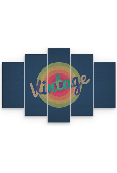 Hero Tasarım Vintage 5 Parça Mdf TABLONHL450