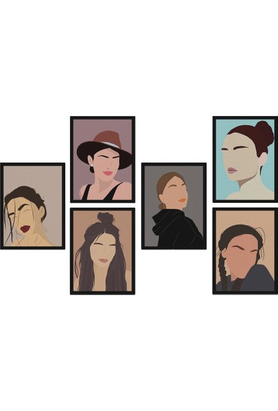 Hero Tasarım Women 6 Parça Mdf TABLOGMZ259