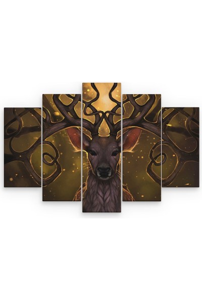 Hero Tasarım Geyik 5 Parça Mdf TABLONHL170