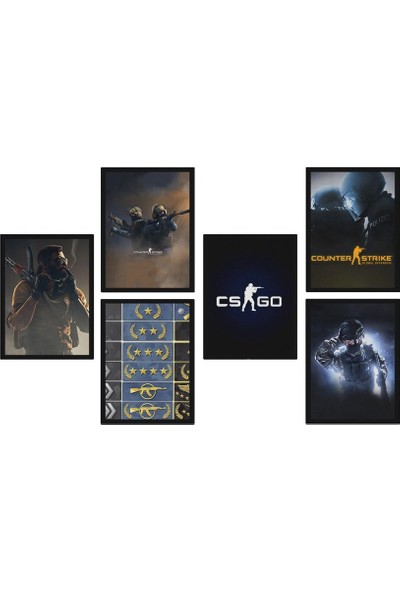 Hero Tasarım Cs Go 6 Parça Mdf TABLOGMZ320