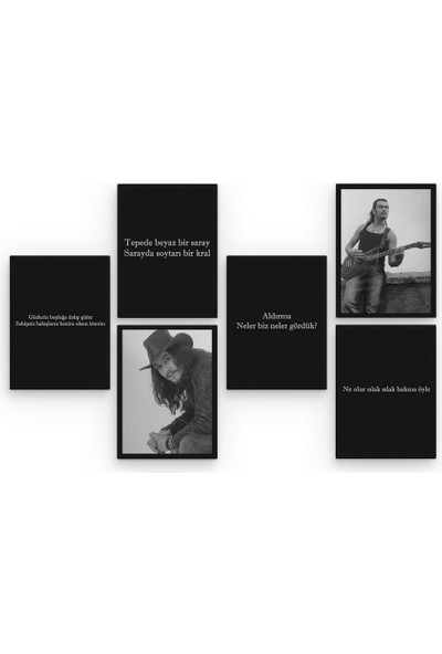 Hero Tasarım Barış Akarsu 6 Parça Mdf TABLOGMZ414 Hero Tasarım Barış Akarsu 6 Parça Mdf TABLOGMZ414