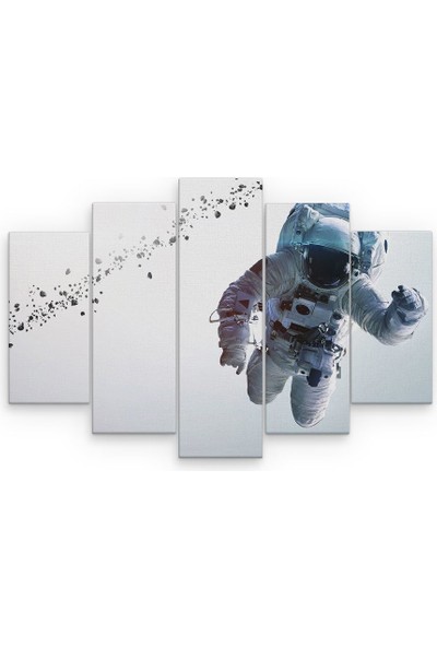 Hero Tasarım Astronot 5 Parça Mdf TABLOTGTB203 Hero Tasarım Astronot 5 Parça Mdf TABLOTGTB203