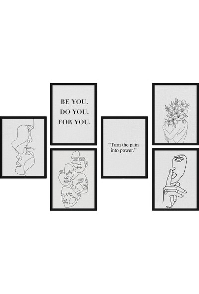 Hero Tasarım Çizim 6 Parça Mdf TABLOGMZ321