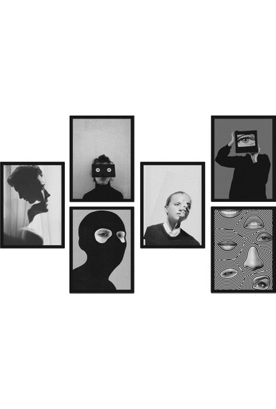 Hero Tasarım Marjinal 6 Parça Mdf TABLOGMZ289 Hero Tasarım Marjinal 6 Parça Mdf TABLOGMZ289