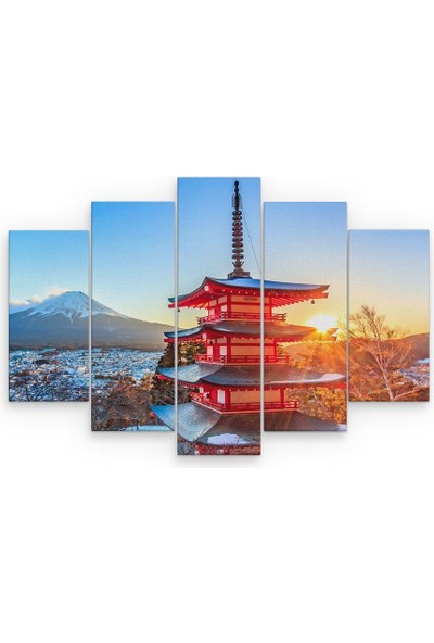 Hero Tasarım Fuji In Fujiyoshida Japonya 5 Parça Mdf TABLOTGTB519