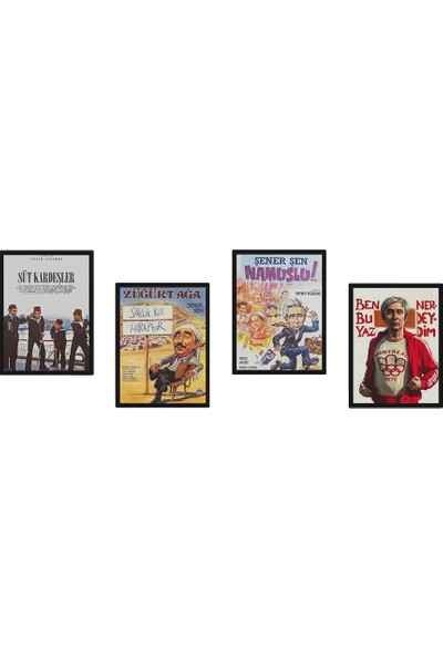 Hero Tasarım Şener Şen 4 Parça Mdf TABLOSLA173