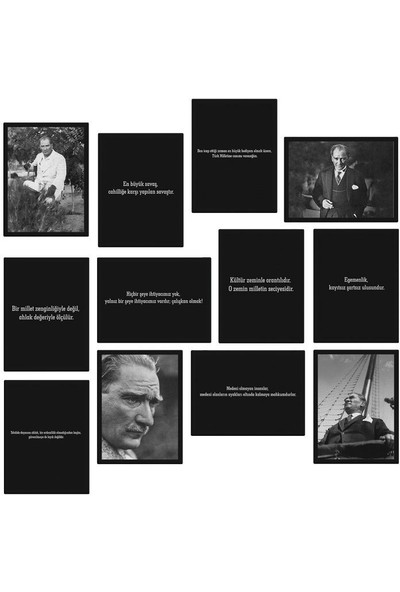 Hero Tasarım Mustafa Kemal Atatürk 12 Parça Mdf TABLOZLLTB185 Hero Tasarım Mustafa Kemal Atatürk 12 Parça Mdf TABLOZLLTB185