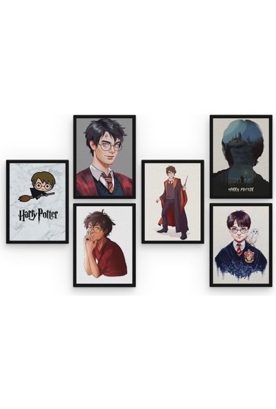 Hero Tasarım Harry Potter 6 Parça Mdf TABLOGMZ422 Hero Tasarım Harry Potter 6 Parça Mdf TABLOGMZ422