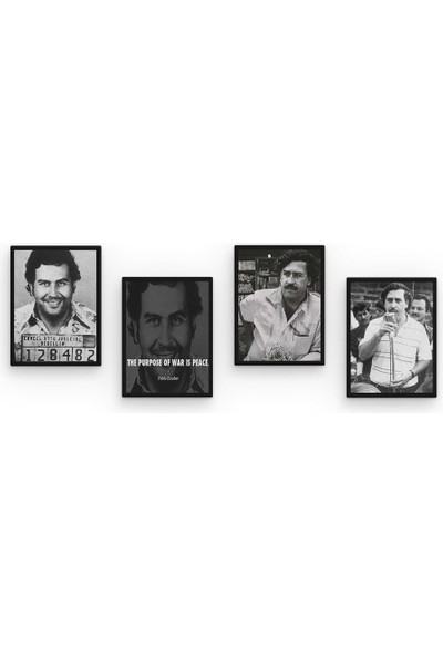 Hero Tasarım Pablo 4 Parça Mdf TABLOSLA611 Hero Tasarım Pablo 4 Parça Mdf TABLOSLA611