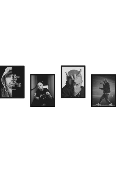 Hero Tasarım Rapper 4 Parça Mdf TABLOSLA497
