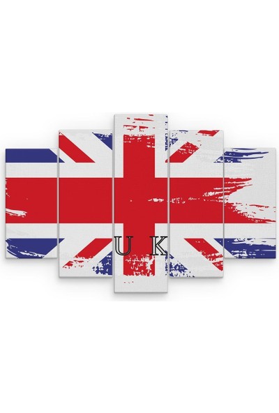 Hero Tasarım Ingiltere Bayrağı 5 Parça Mdf TABLOTGTB402
