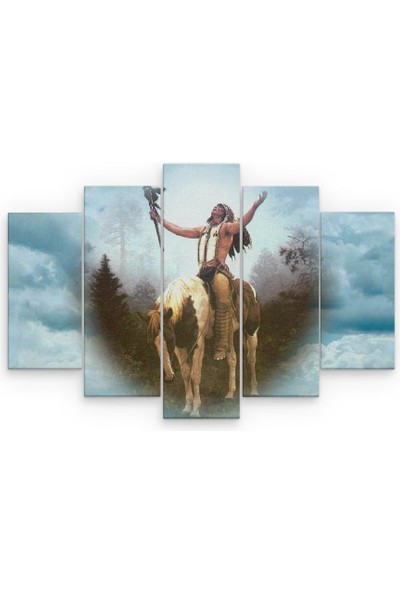 Hero Tasarım Kızılderili 5 Parça Mdf TABLONHL210