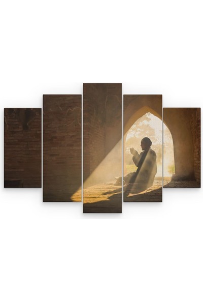 Hero Tasarım Gün Batımında Dua 5 Parça Mdf TABLOTGTB731