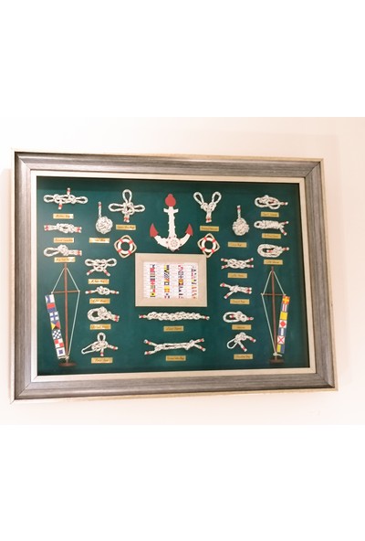 Deniz Marine Denizci Bayraklı Yelken Maketli Gemici Düğümleri Panosu 60X80 Deniz Marine Denizci Bayraklı Yelken Maketli Gemici Düğümleri Panosu 60X80