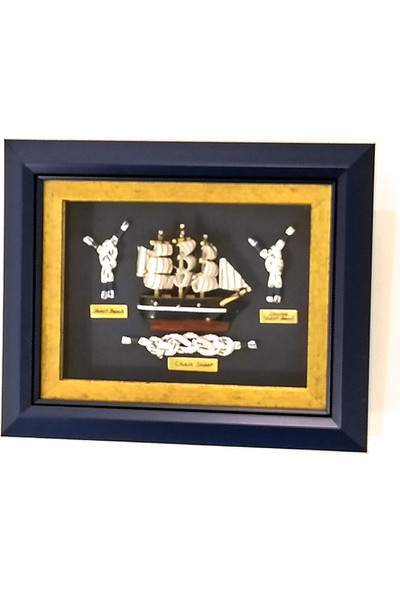 Deniz Marine Navy Blue Dekoratif Denizci Düğümleri Panosu 24X30 Deniz Marine Navy Blue Dekoratif Denizci Düğümleri Panosu 24X30