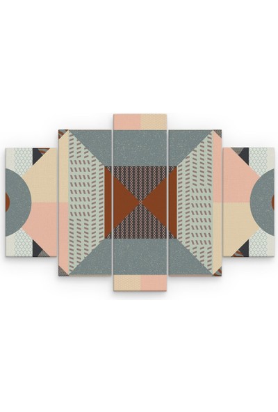 Hero Tasarım Mozaik Şekil 5 Parça Mdf TABLONHL365