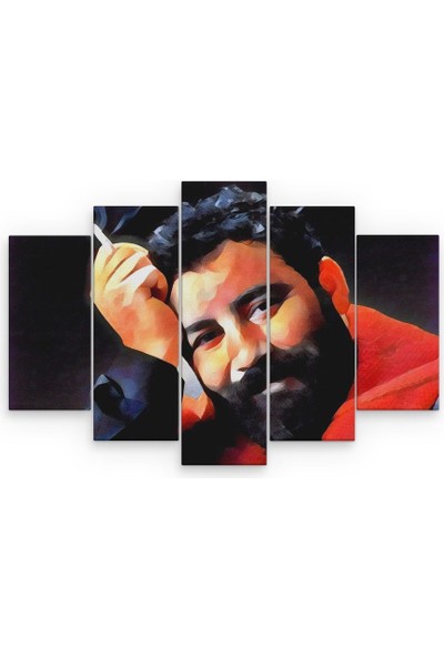 Hero Tasarım Ahmet Kaya 5 Parça Mdf TABLOTGTB694 Hero Tasarım Ahmet Kaya 5 Parça Mdf TABLOTGTB694
