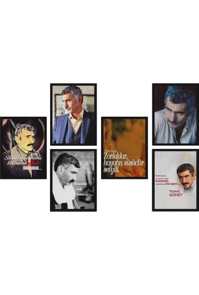 Hero Tasarım Yılmaz Güney 6 Parça Mdf TABLOGMZ154