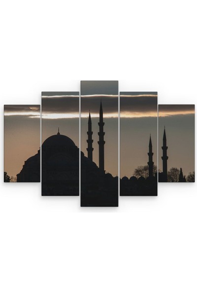 Hero Tasarım Süleymaniye Camii 5 Parça Mdf TABLOTGTB751