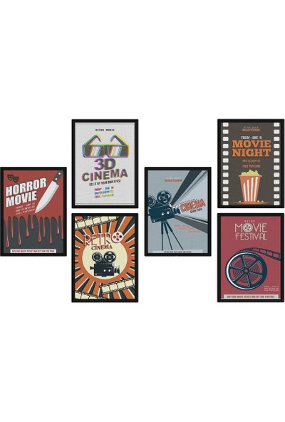 Hero Tasarım Film 6 Parça Mdf TABLOGMZ517