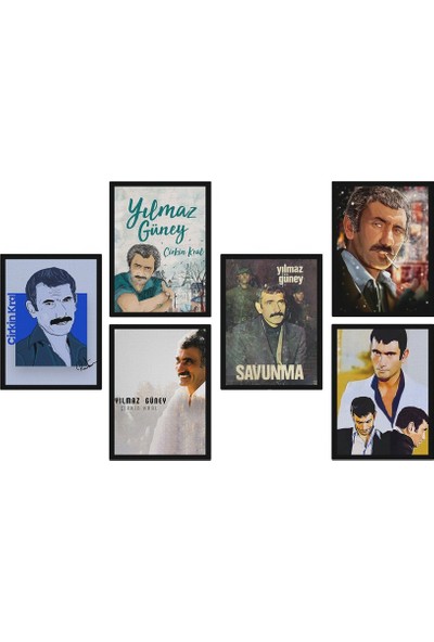 Hero Tasarım Yılmaz Güney 6 Parça Mdf TABLOGMZ153