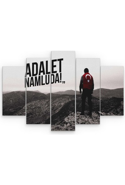 Hero Tasarım Adalet Namluda 5 Parça Mdf TABLOTGTB1000