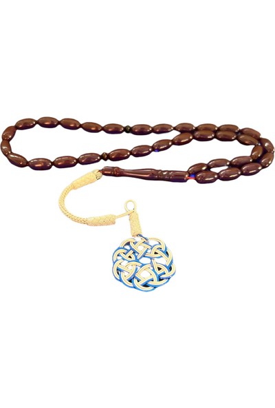 Piraye Kazaz Püsküllü Sıkma Kehribar