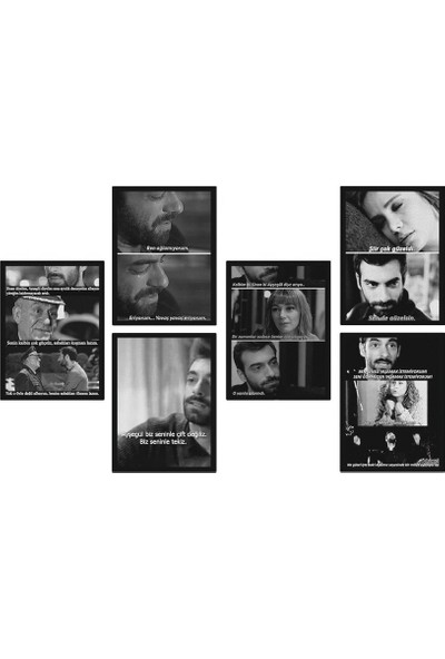 Hero Tasarım Poyraz Karayel 6 Parça Mdf TABLOGMZ186 Hero Tasarım Poyraz Karayel 6 Parça Mdf TABLOGMZ186