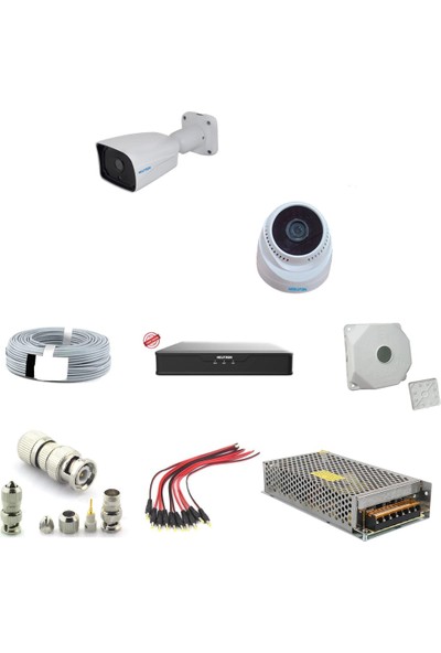Jetiz Kamera 2mp 1080P 2 Adet Fullhd Güvenlik Kamera Seti