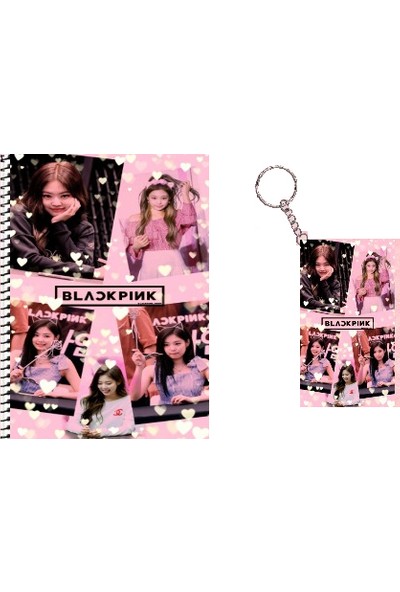 Fbn Store Blackpink Defter ve Anahtarlık A5 Boyutu 15 x 21 cm Spiralli Çizgisiz Defter Fbn Store Blackpink Defter ve Anahtarlık A5 Boyutu 15 x 21 cm Spiralli Çizgisiz Defter
