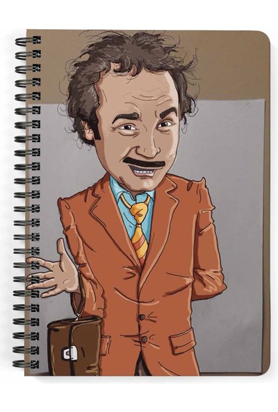 Hero Tasarım Avrupa Yakası Baskılı Ahşap Kapaklı Defter 15X20 cm DFT2914