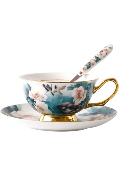Three Beans Kahve Fincanı ve Tabağı Setleri Ingilizce Porselen Çay Seti Seramik Kupa ile Kaşık Seyahat Vintage Türk Kupası | Kupalar (Yurt Dışından) Three Beans Kahve Fincanı ve Tabağı Setleri Ingilizce Porselen Çay Seti Seramik Kupa ile Kaşık Seyahat Vintage Türk Kupası | Kupalar (Yurt Dışından)
