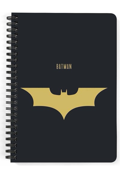 Hero Tasarım Batman Baskılı Ahşap Kapaklı Defter 15X20 cm DFT5123