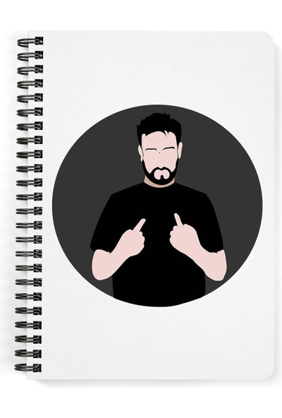 Hero Tasarım Sagopa Kajmer Baskılı Ahşap Kapaklı Defter 15X20 cm DFT1668 Hero Tasarım Sagopa Kajmer Baskılı Ahşap Kapaklı Defter 15X20 cm DFT1668