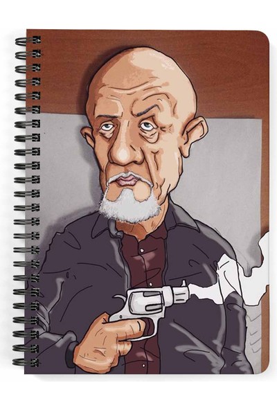 Hero Tasarım Breaking Bad Baskılı Ahşap Kapaklı Defter 15X20 cm DFT2921