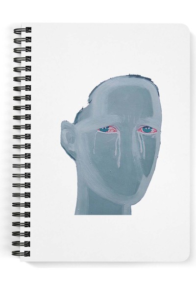 Hero Tasarım Üzgün Baskılı Ahşap Kapaklı Defter 15X20 cm DFT260