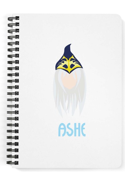 Hero Tasarım Ashe Baskılı Ahşap Kapaklı Defter 15X20 cm DFT1804