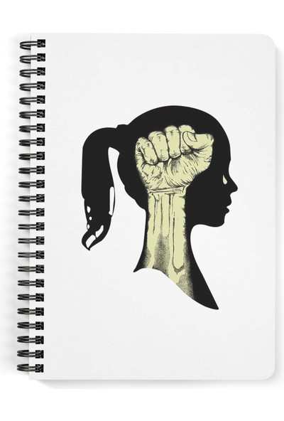 Hero Tasarım Direniş Baskılı Ahşap Kapaklı Defter 15X20 cm DFT232