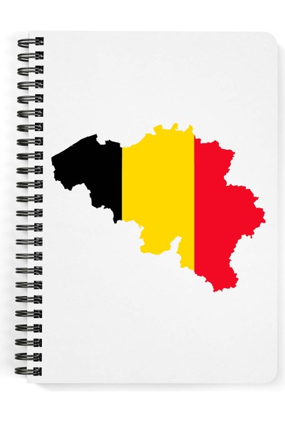 Hero Tasarım Almanya Bayrağı Baskılı Ahşap Kapaklı Defter 15X20 cm DFT6354