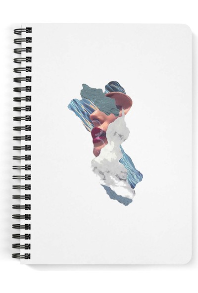 Hero Tasarım Woman Baskılı Ahşap Kapaklı Defter 15X20 cm DFT288