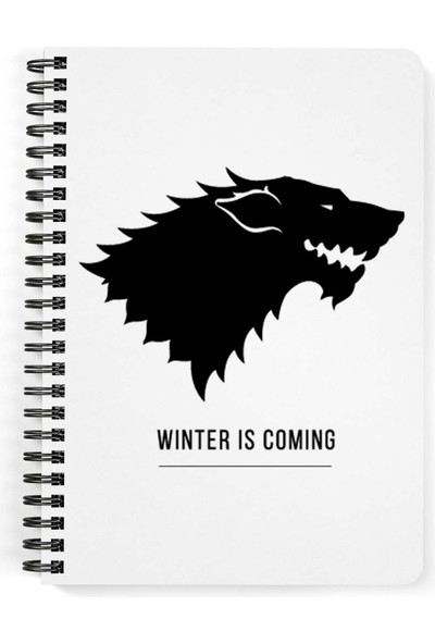 Hero Tasarım Winter Is Coming Baskılı Ahşap Kapaklı Defter 15X20 cm DFT1146 Hero Tasarım Winter Is Coming Baskılı Ahşap Kapaklı Defter 15X20 cm DFT1146