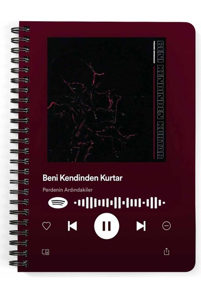 Hero Tasarım Beni Kendinden Kurtar Spotify Karekodlu Baskılı Ahşap Kapaklı Defter 15X20 cm DFT2775 Hero Tasarım Beni Kendinden Kurtar Spotify Karekodlu Baskılı Ahşap Kapaklı Defter 15X20 cm DFT2775