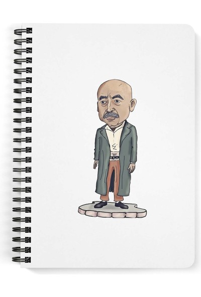 Hero Tasarım Eşkıya Şener Şen Baskılı Ahşap Kapaklı Defter 15X20 cm DFT170