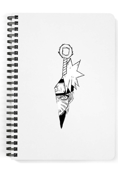 Hero Tasarım Naruto Baskılı Ahşap Kapaklı Defter 15X20 cm DFT6644