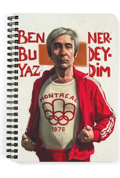 Hero Tasarım Badi Ekrem Baskılı Ahşap Kapaklı Defter 15X20 cm DFT2423