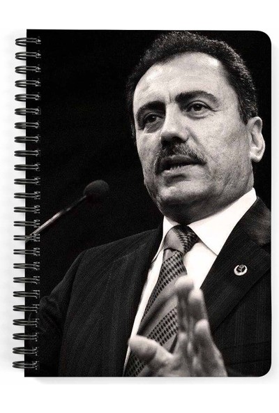 Hero Tasarım Muhsin Yazıcıoğlu Baskılı Ahşap Kapaklı Defter 15X20 cm DFT3825