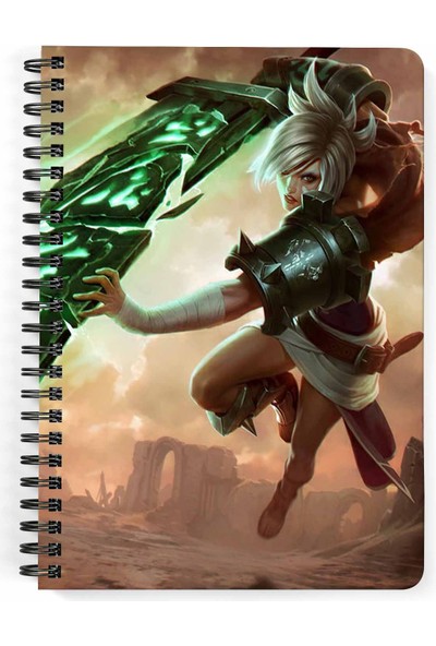Hero Tasarım Top Lol Baskılı Ahşap Kapaklı Defter 15X20 cm DFT3261